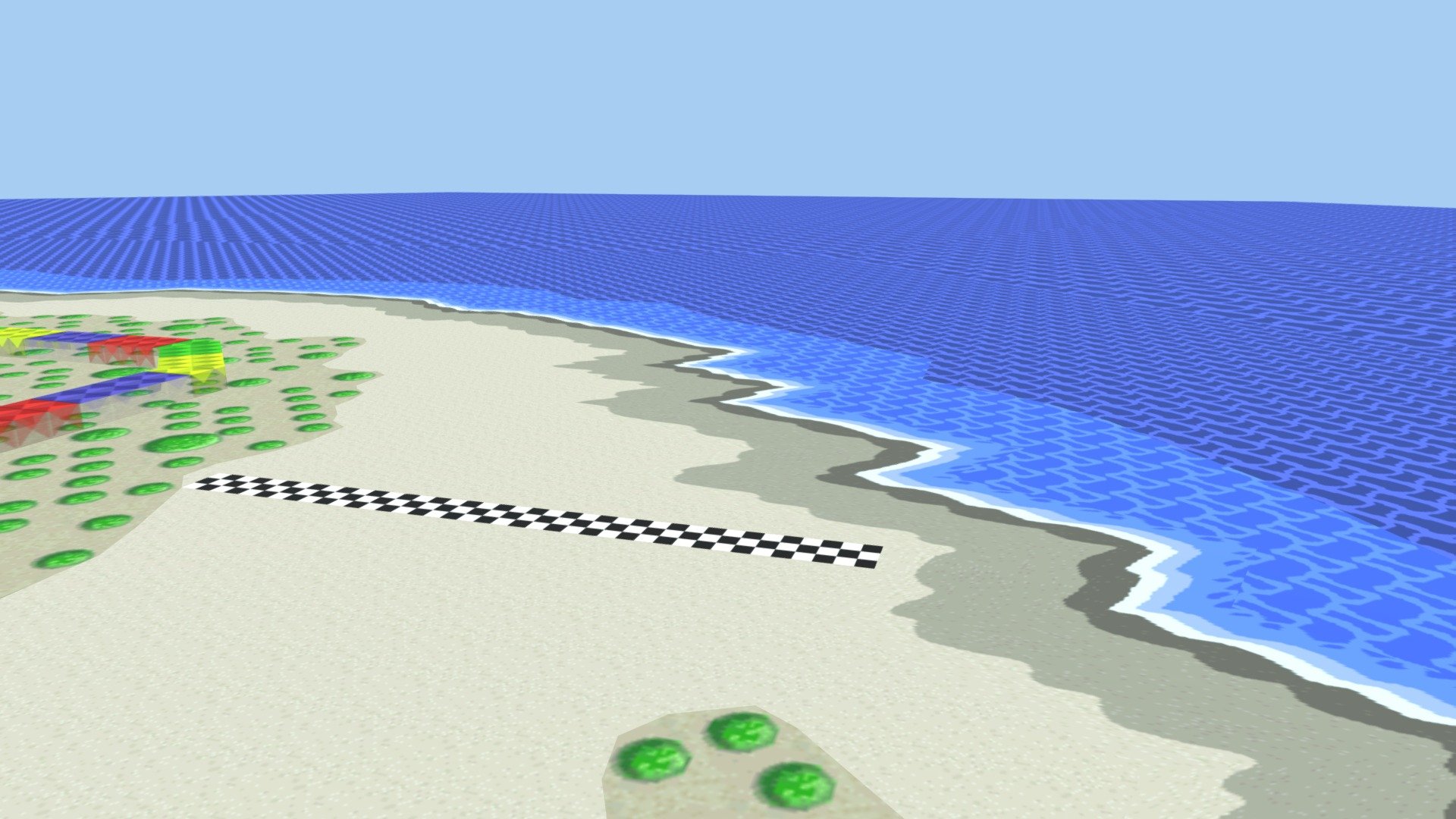 DS DSi - Mario Kart DS - SNES Koopa Beach 2 - 3D model by ...