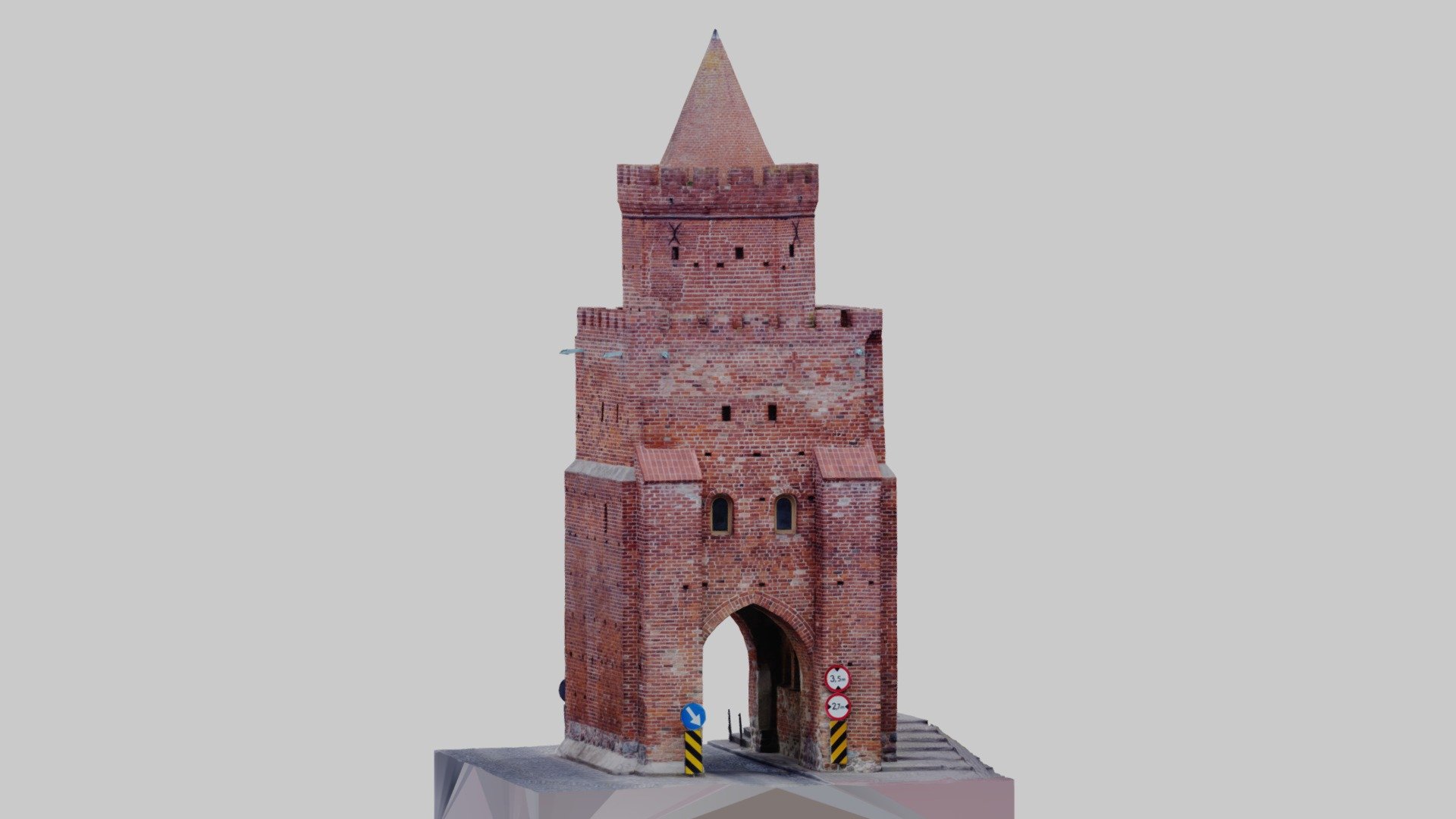 Brama Pyrzycka (Baszta Pyrzycka), Lipiany - 3D model by NOTOPA3D ...