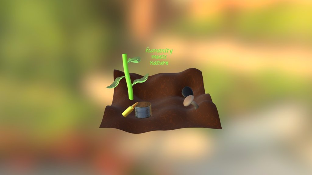 Humanity meets Nature - 3D model by hivetyrnat97 [2c1c41b] - Sketchfab