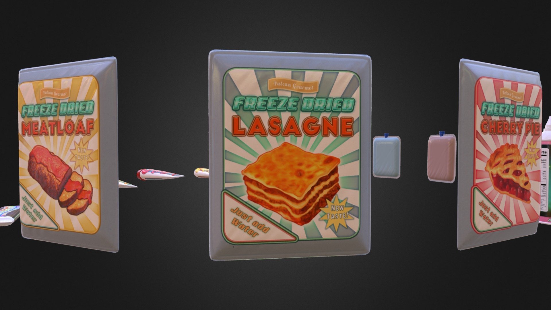 Space Food Pack - 3D model by Nekobolt [2c1d84d] - Sketchfab