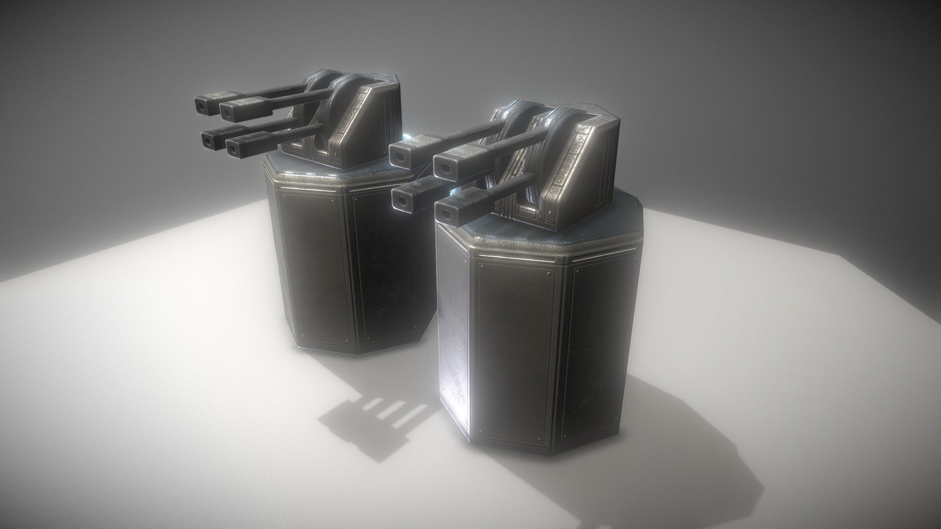 Laser Gun Towers Low-Poly - Buy Royalty Free 3D model by 3DHaupt ...
