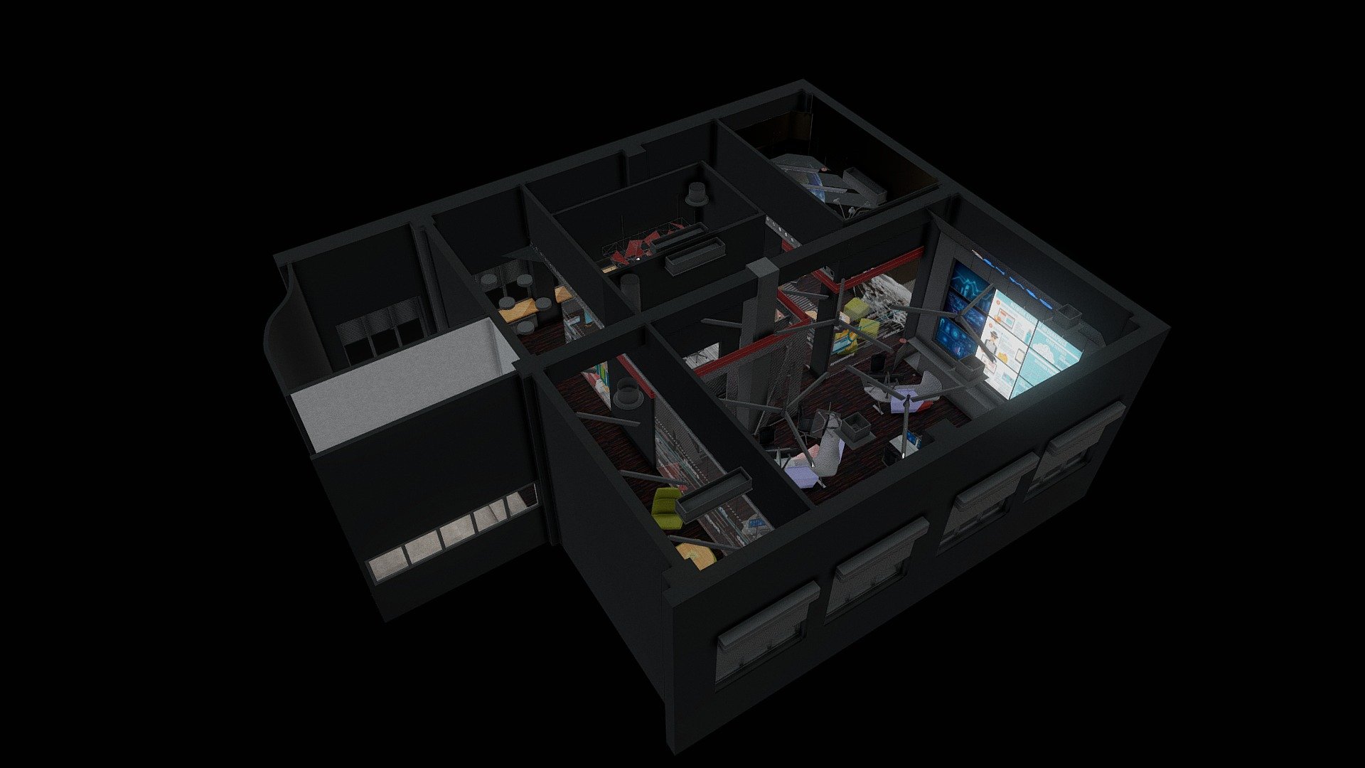 Thor Concept - CyberSecurity SOC Room - 3D model by Patrudoizero Design ...