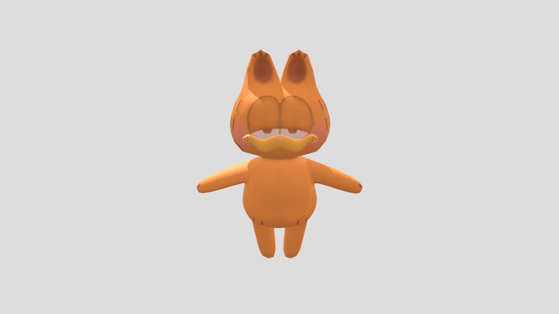 Animal_Crossing_Garfield - Download Free 3D model by Maddz ...