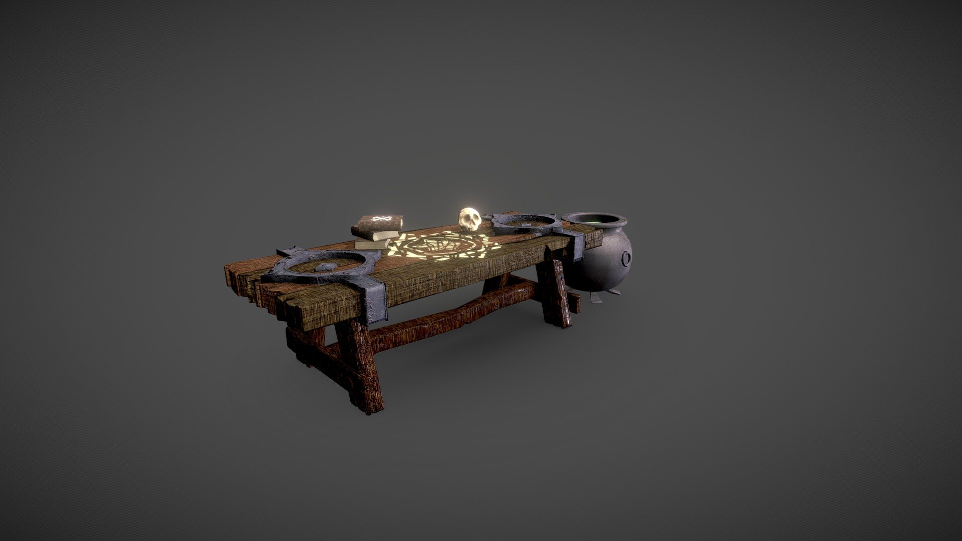 Wizard's Table and Stuff - 3D model by GabrielPowell [2c22a9d] - Sketchfab