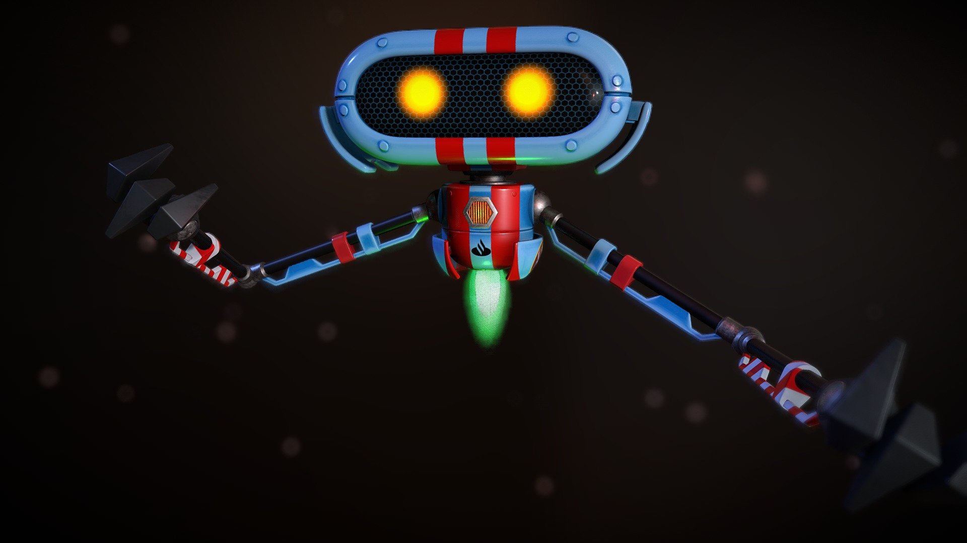 mechanic_robot - 3D model by giobiancoFB [2c24a53] - Sketchfab