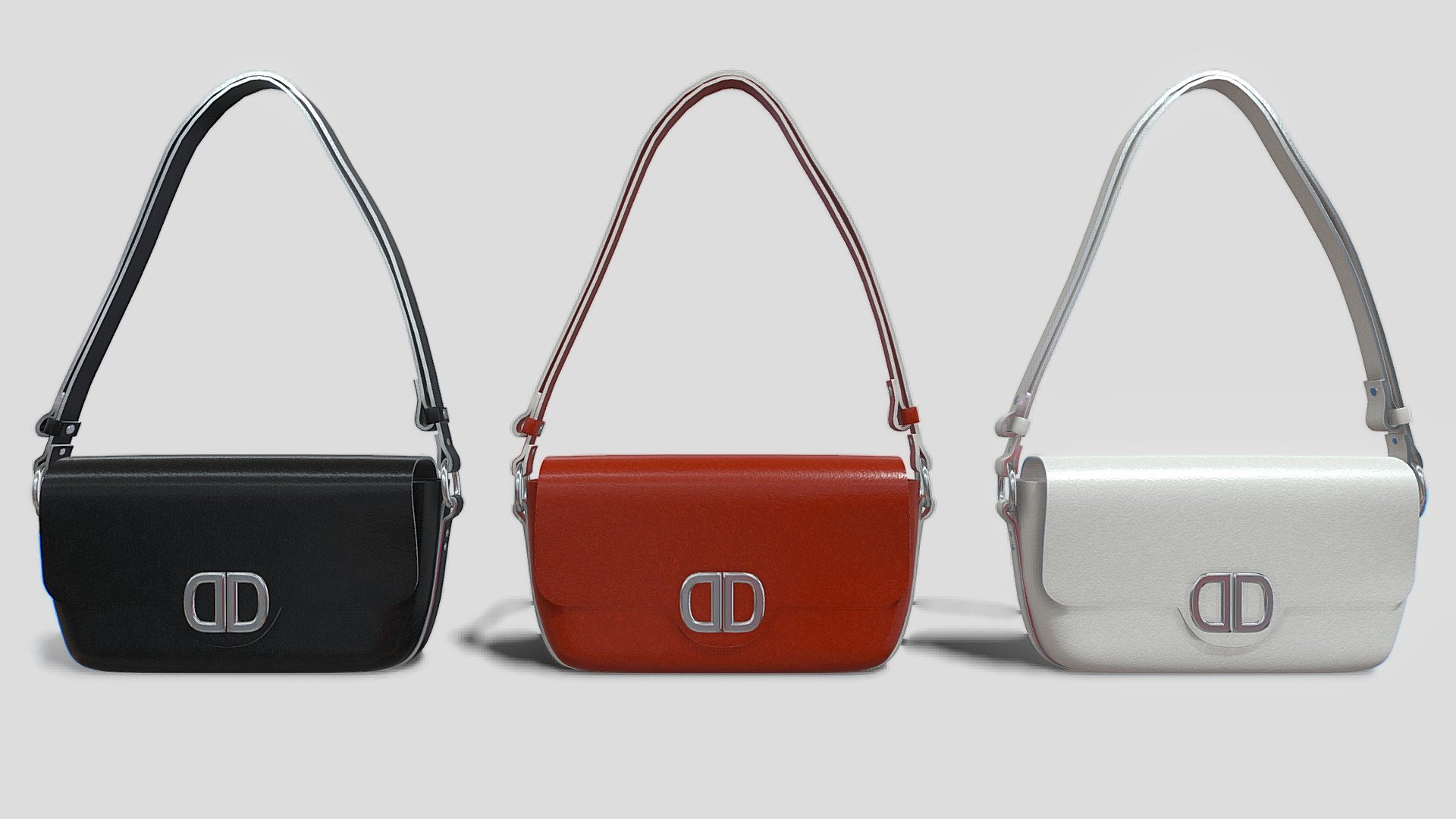 Crossbody Bags Pack 02 - Buy Royalty Free 3D model by 3Dee (@mellydeeis ...