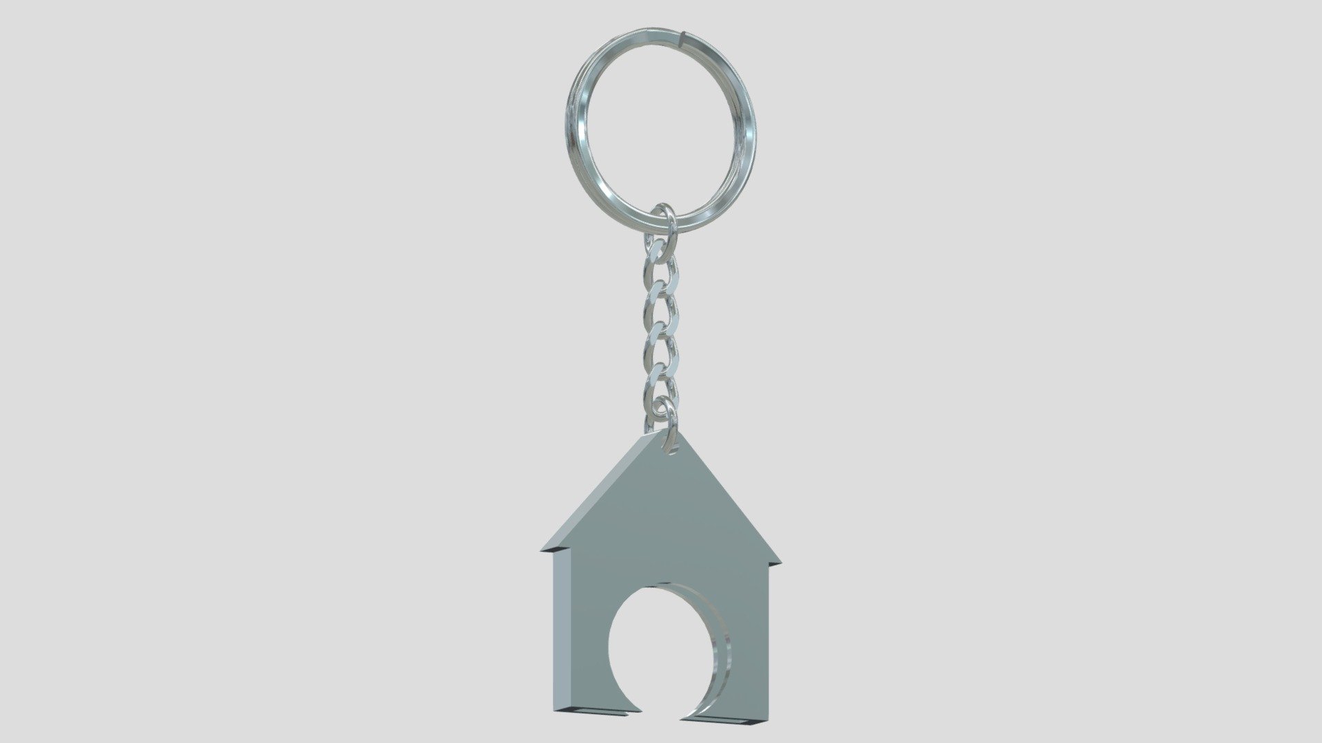 House Shape Metal Coin Keychain, CJ-House - 3D model by Fei Hong Five ...