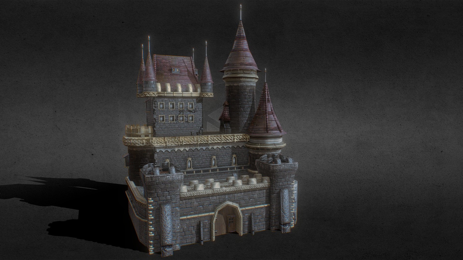 Castle RTS lowpoly - Buy Royalty Free 3D model by highraion [2c27960 ...