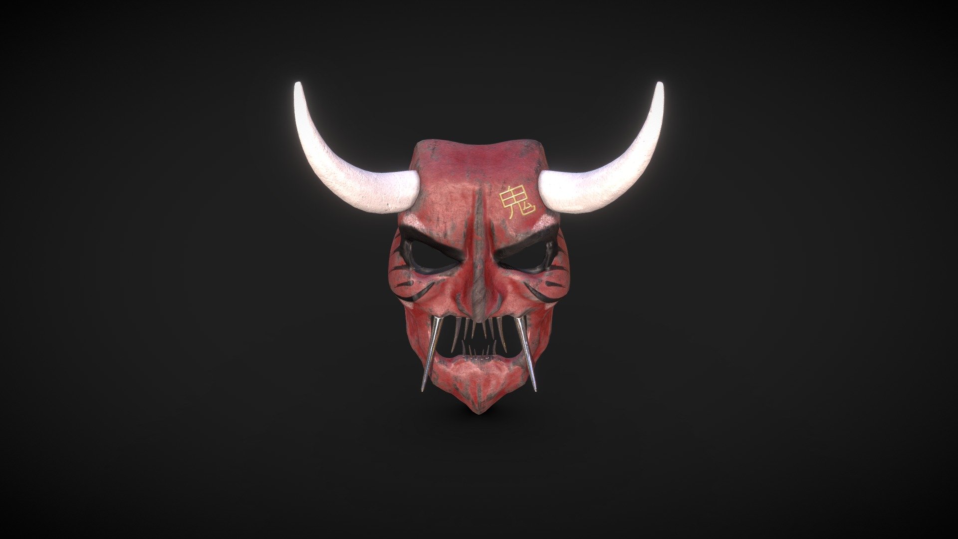 Oni Mask - 3D model by Smaxxy [2c284ce] - Sketchfab