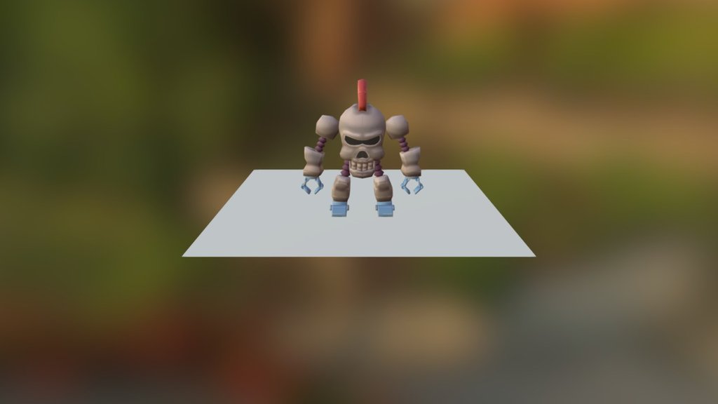 Skull Bot - 3D model by metobala [2c2b287] - Sketchfab