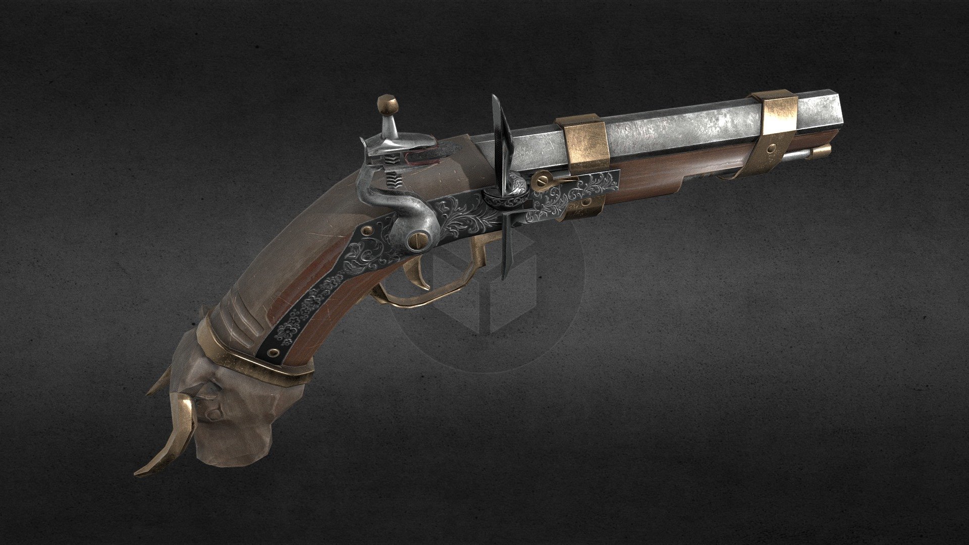 Musket - 3D model by SeferotR [2c2b8ed] - Sketchfab