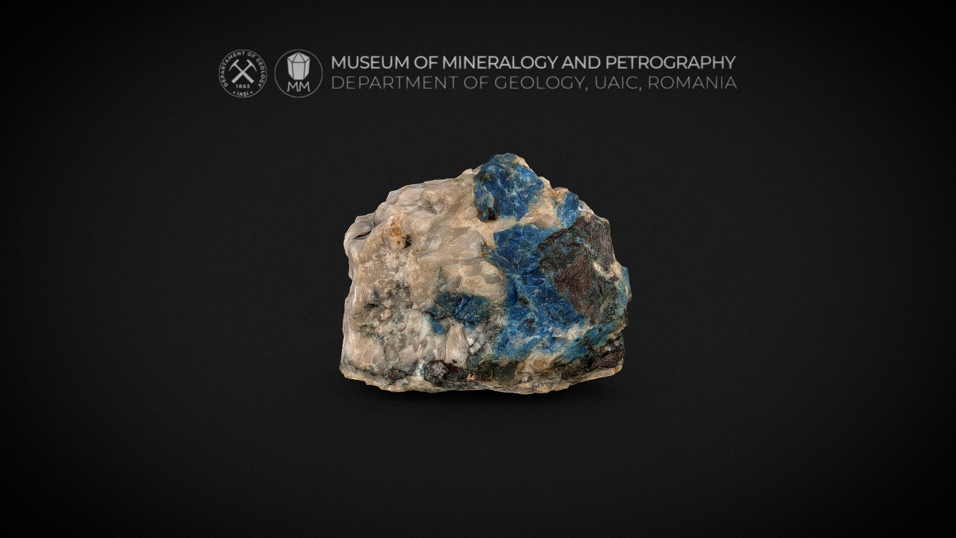 Lazulite and Wagnerite on Quartz matrix - 3D model by Museum of ...