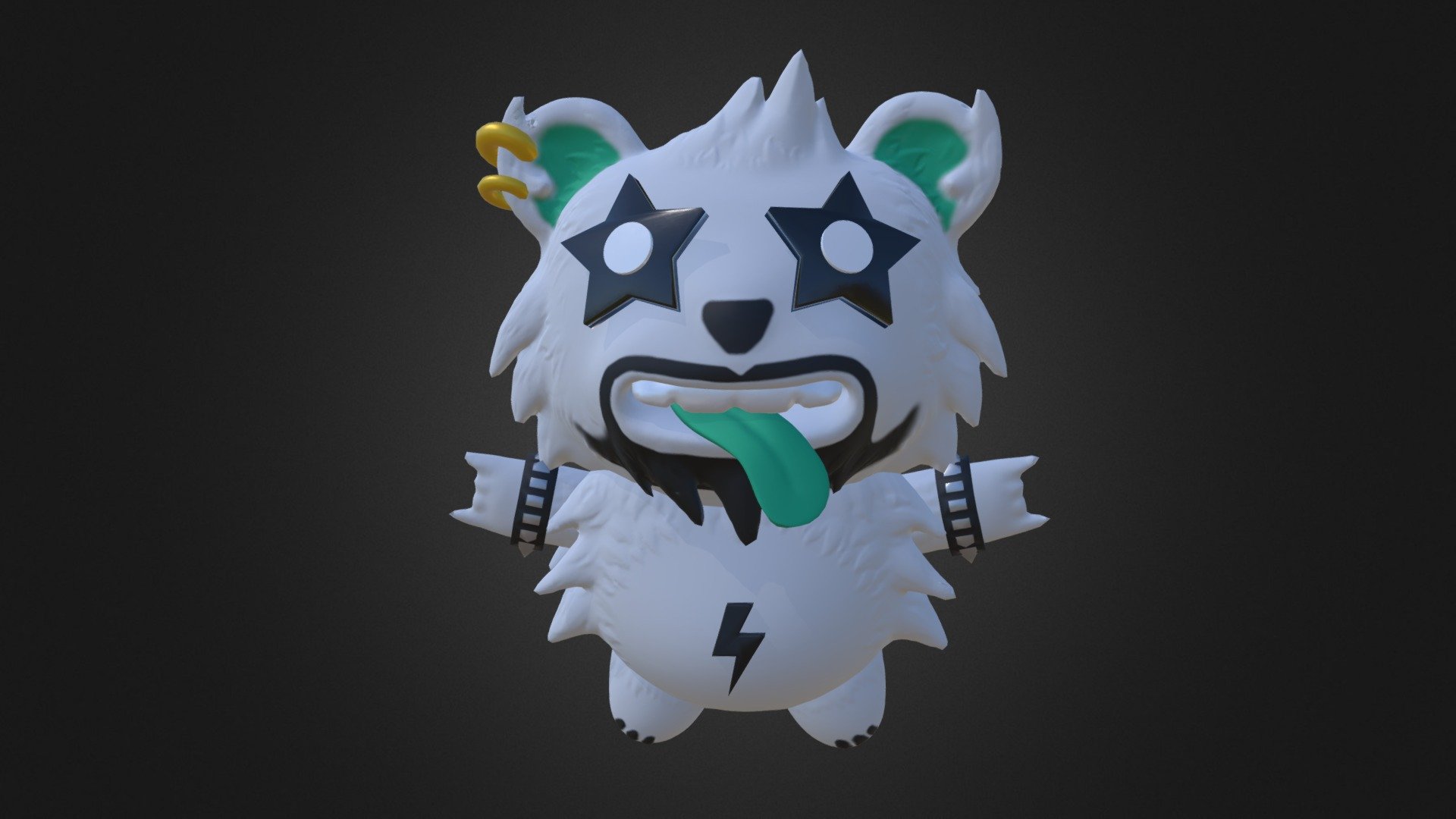 Rock-Panda - 3D model by VadimGalkin [2c2e427] - Sketchfab