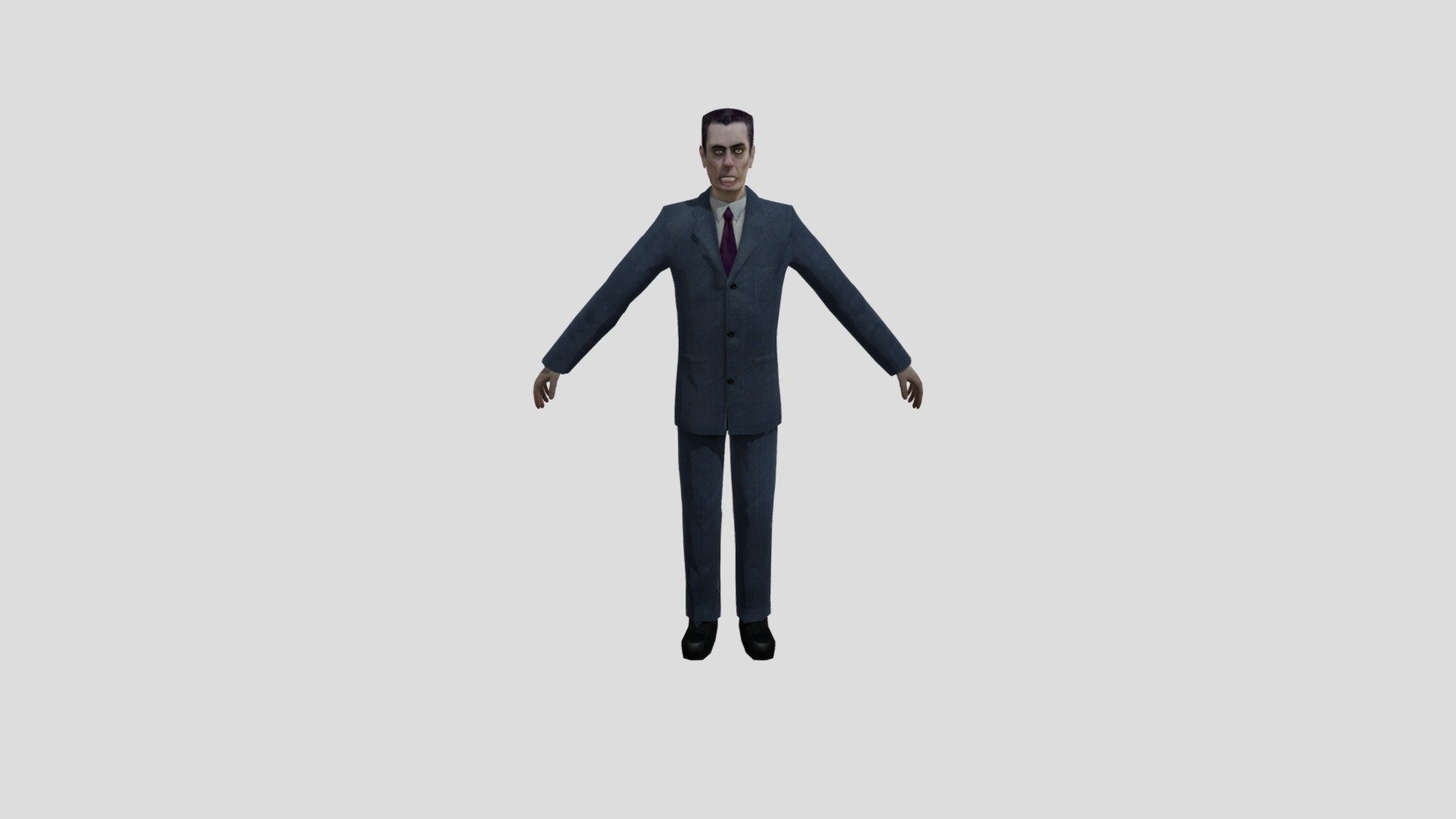 Gman_with_face_animation - Download Free 3D model by Titan2013 ...