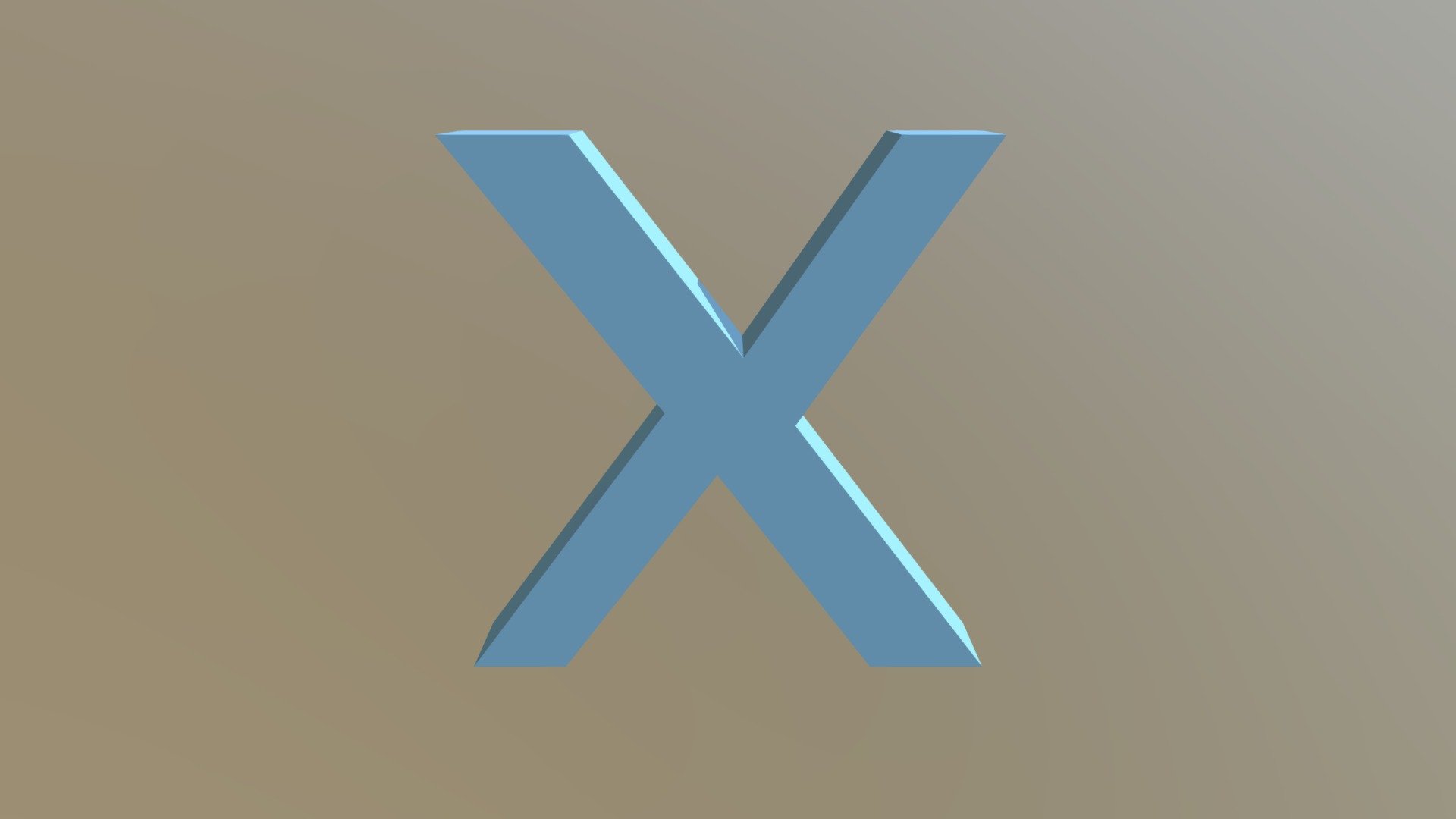 Blue Multiply Sign - 3D model by lexyemeeks [2c33e95] - Sketchfab