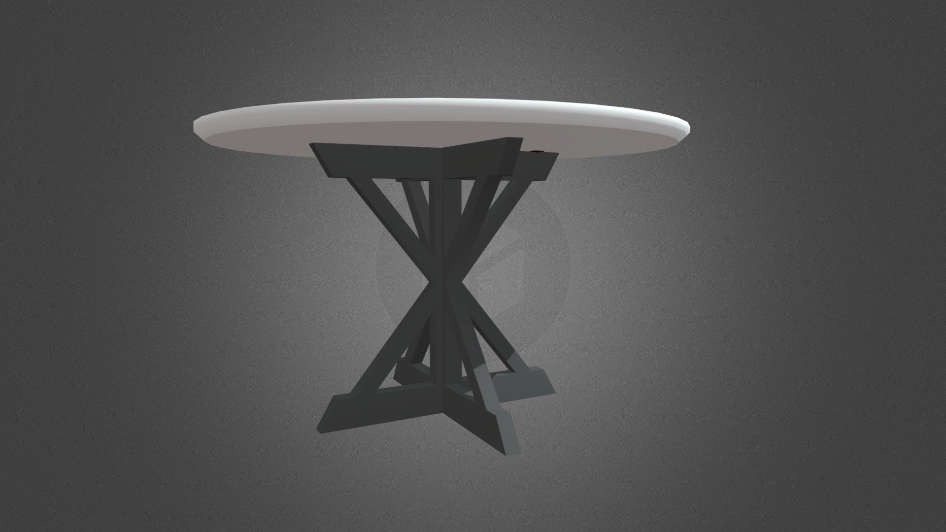 BALASAGUN - ROUND FARMHOUSE TABLE BASE - Download Free 3D model by ...