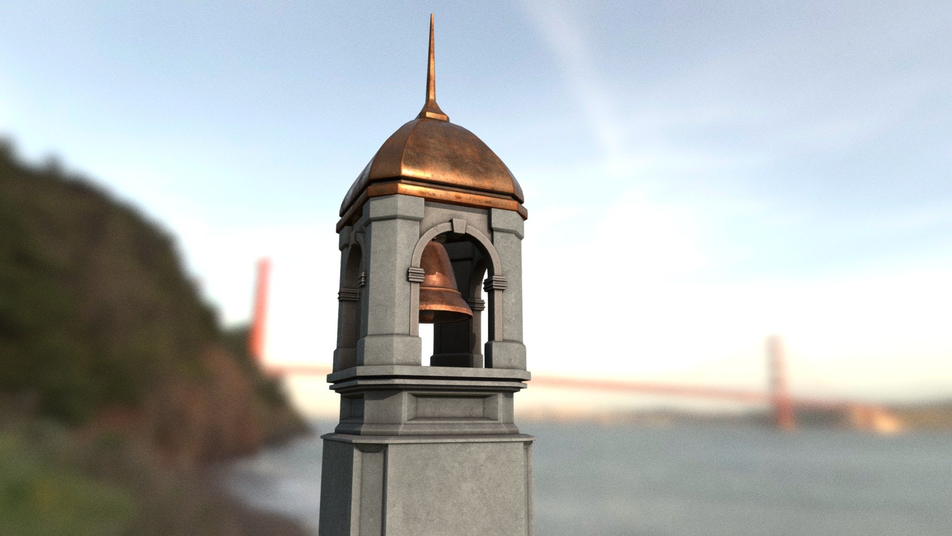 Bell tower - Download Free 3D model by E (@architectors) [2c37ee1 ...