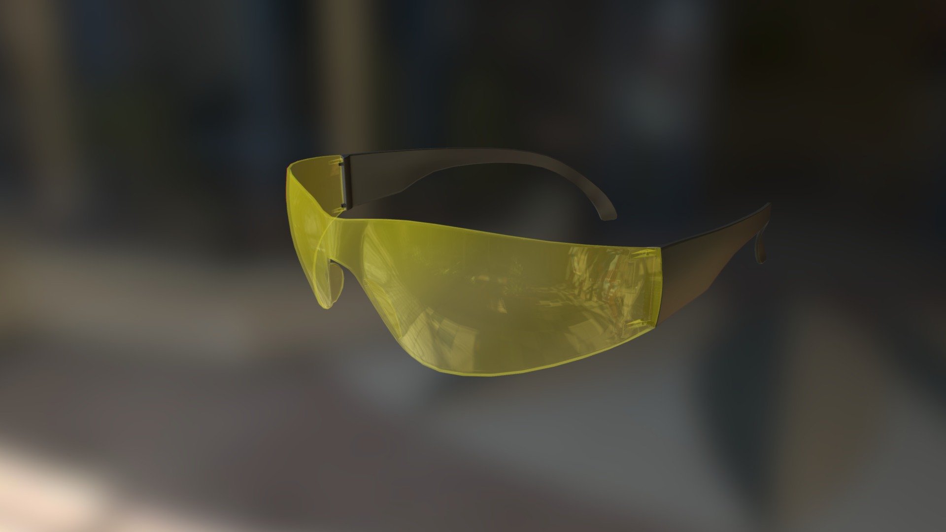 Glasses yellow - Download Free 3D model by vinigor [2c38a0d] - Sketchfab