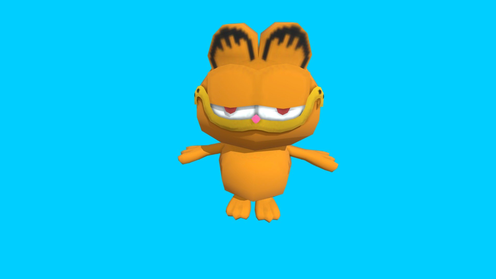Garfield low poly - Download Free 3D model by Jacob Berger ...