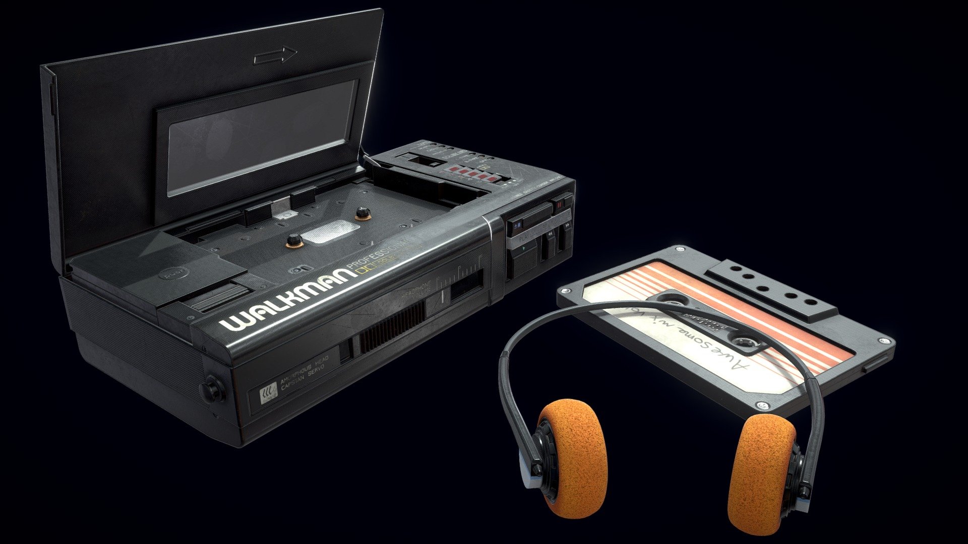 Sony Walkman Professional - 3D model by Thomas Vansteelandt ...