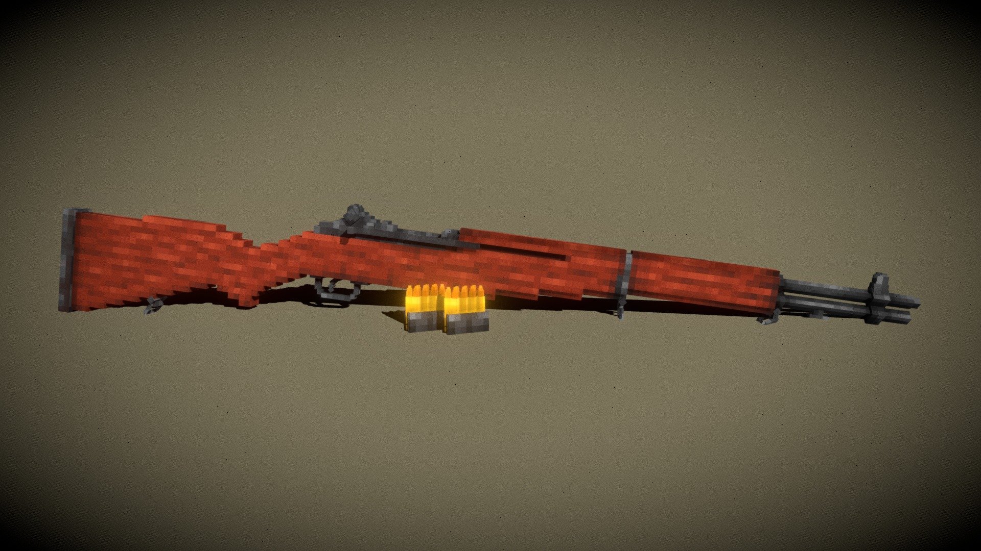 M1 Garand [Voxel] - 3D model by Radium (@Radium_Studio) [2c3f7bf ...
