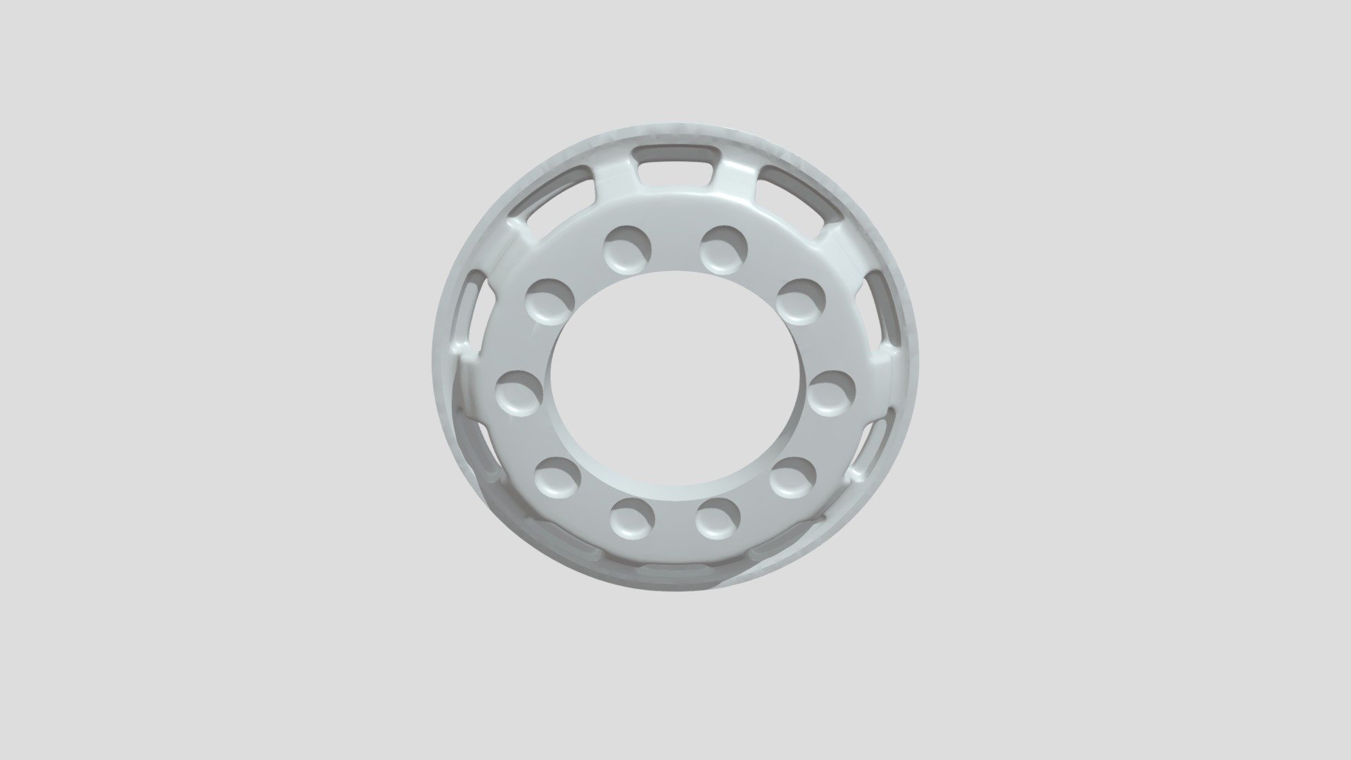 Metallic circular wheel rim - 3D model by benjaminnucci2010 [2c434d3 ...