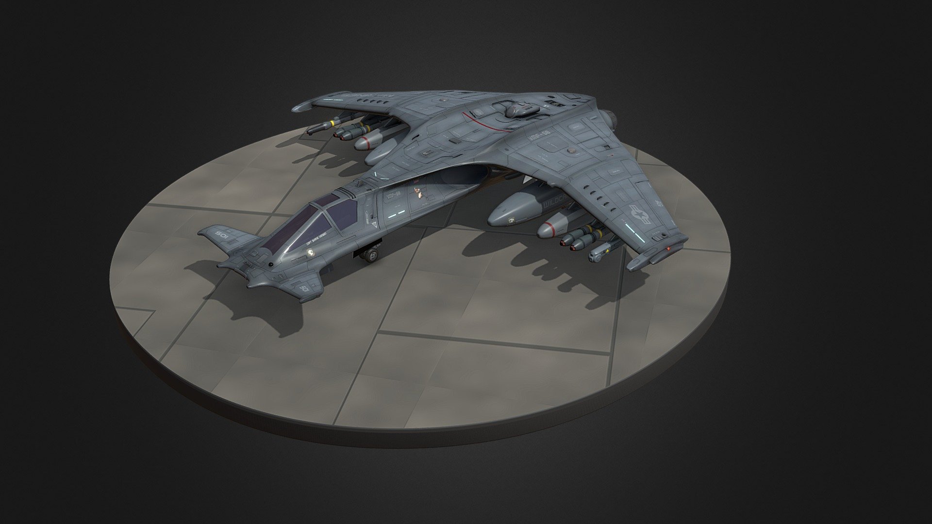SA-43 Hammerhead - Download Free 3D model by Hangar.b.productions ...