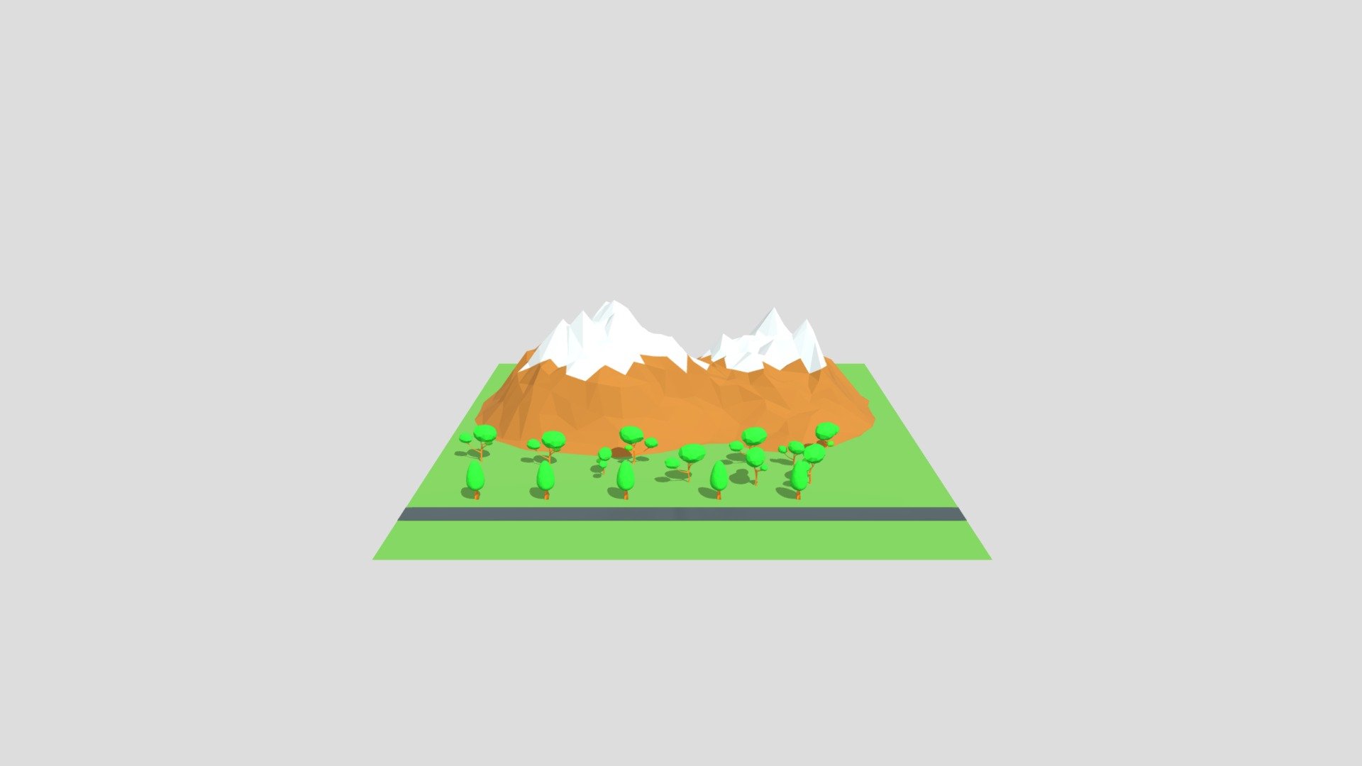 mountain trees envirment - Download Free 3D model by toonsrn9 [2c46aca ...