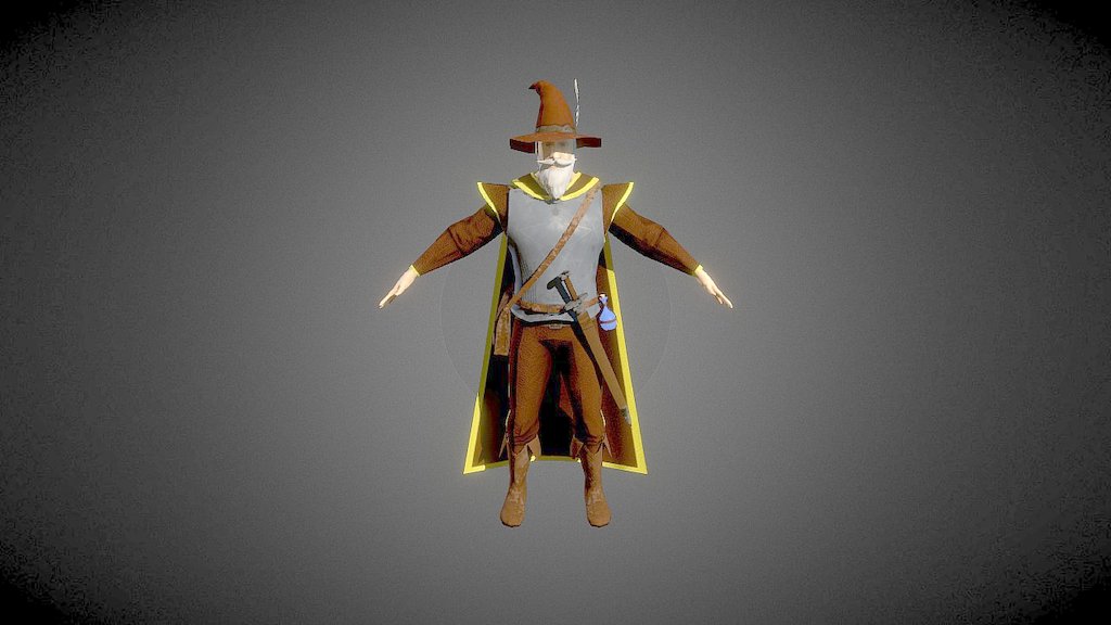 Wizard - 3D model by Moffafa [2c48818] - Sketchfab