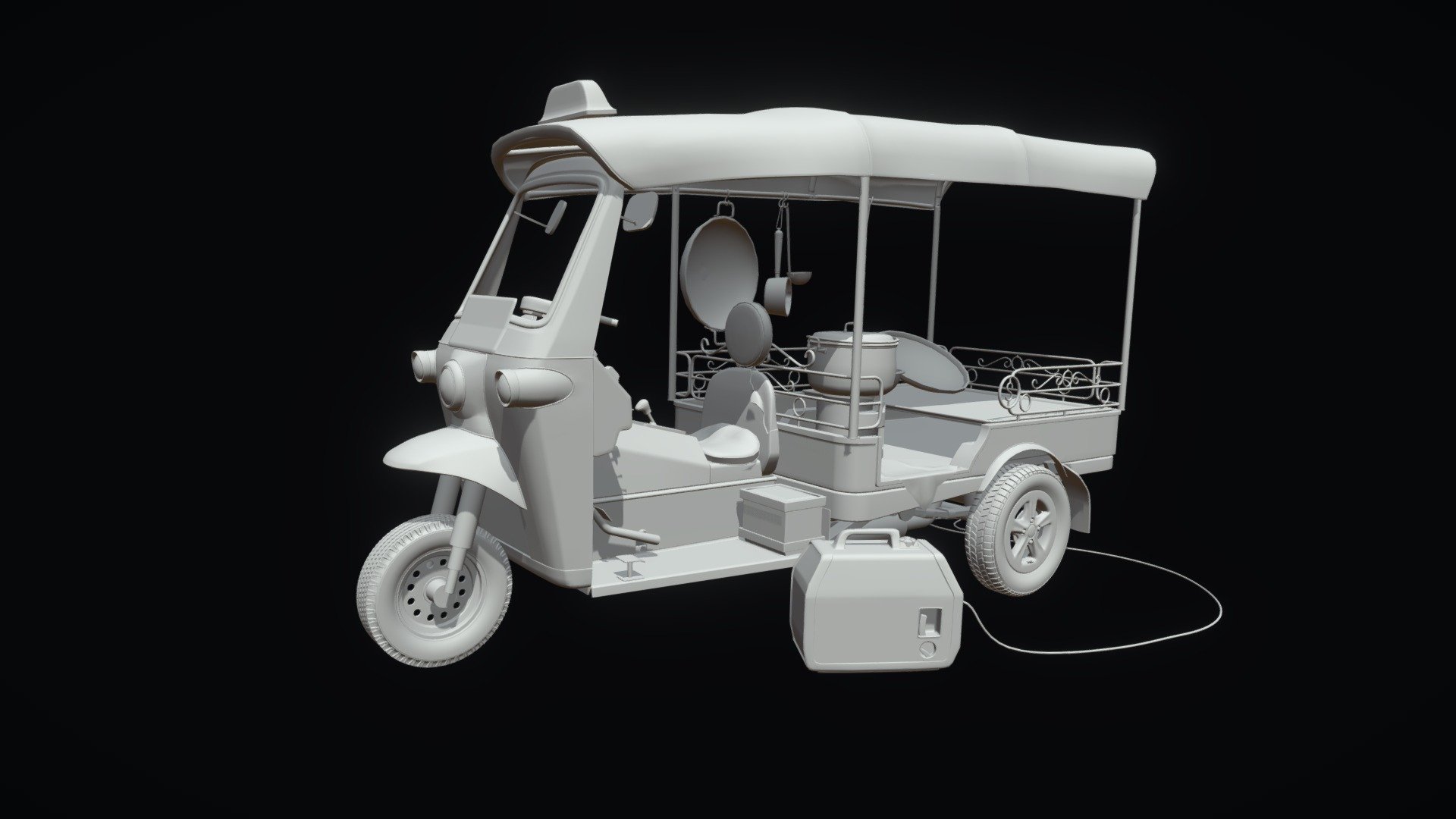 Work in Progress Tuk Tuk - 3D model by Angela Johnson (@AngelaJohnson ...