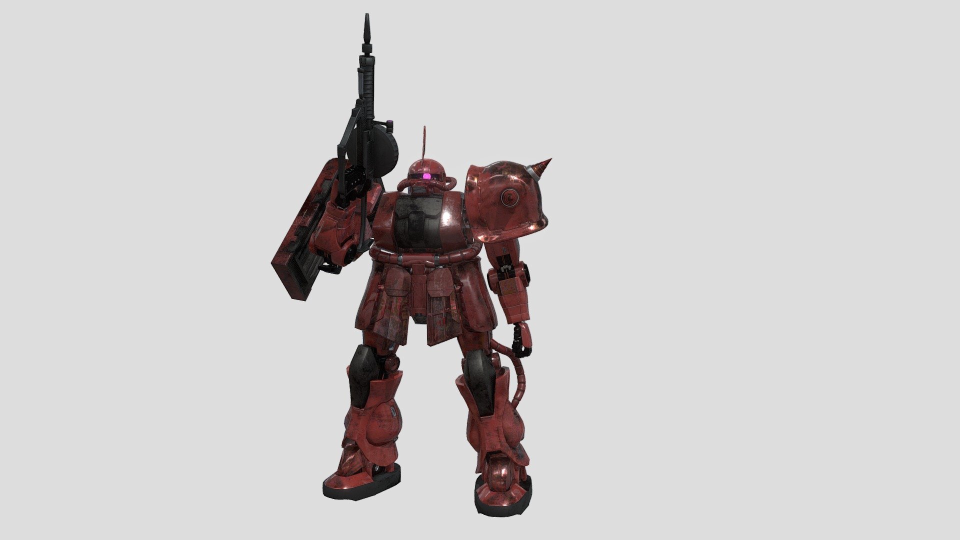 Red Zaku - Download Free 3D model by wintrez [2c4bbfc] - Sketchfab