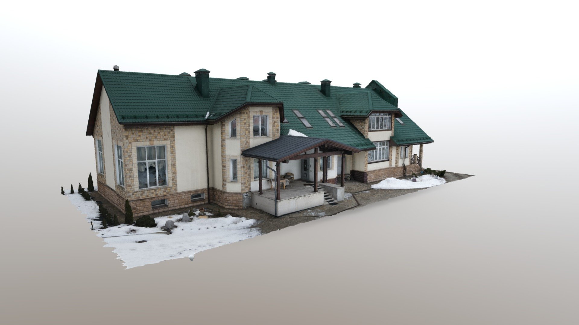 Cottage - 3D model by Mikhail_Borisov [2c4d021] - Sketchfab