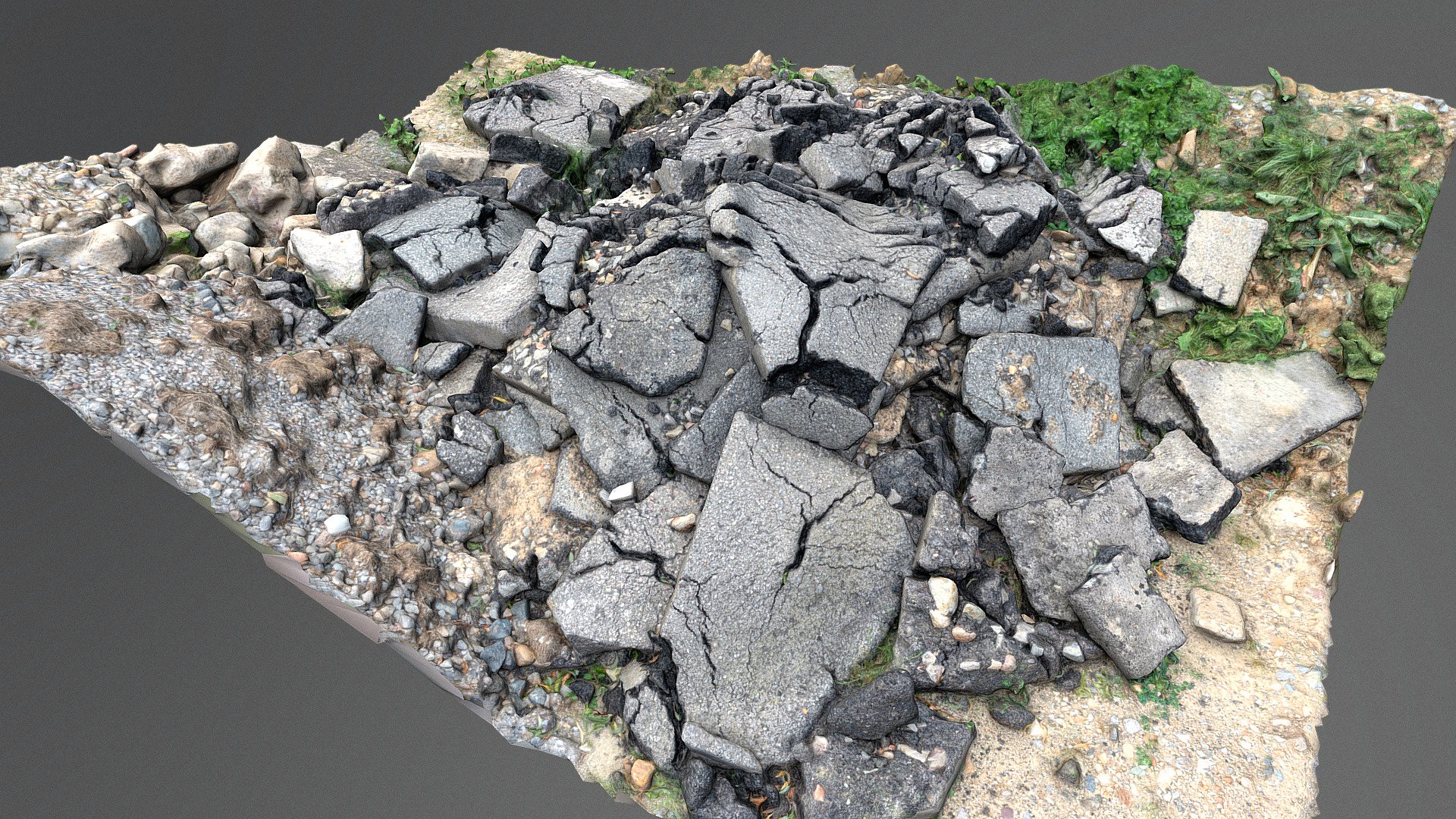 Asphalt debris heap - Buy Royalty Free 3D model by matousekfoto ...