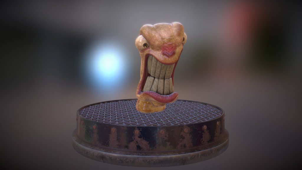 Angry Worm - 3D model by Pawan (@pawanparihar05) [2c4d257] - Sketchfab