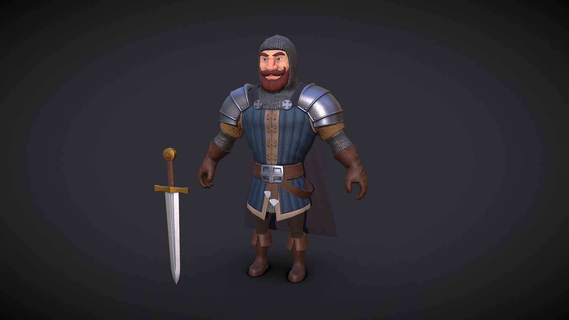 Knight_Sword - 3D model by Huy Trịnh (@Raykaiser) [2c4e57c] - Sketchfab