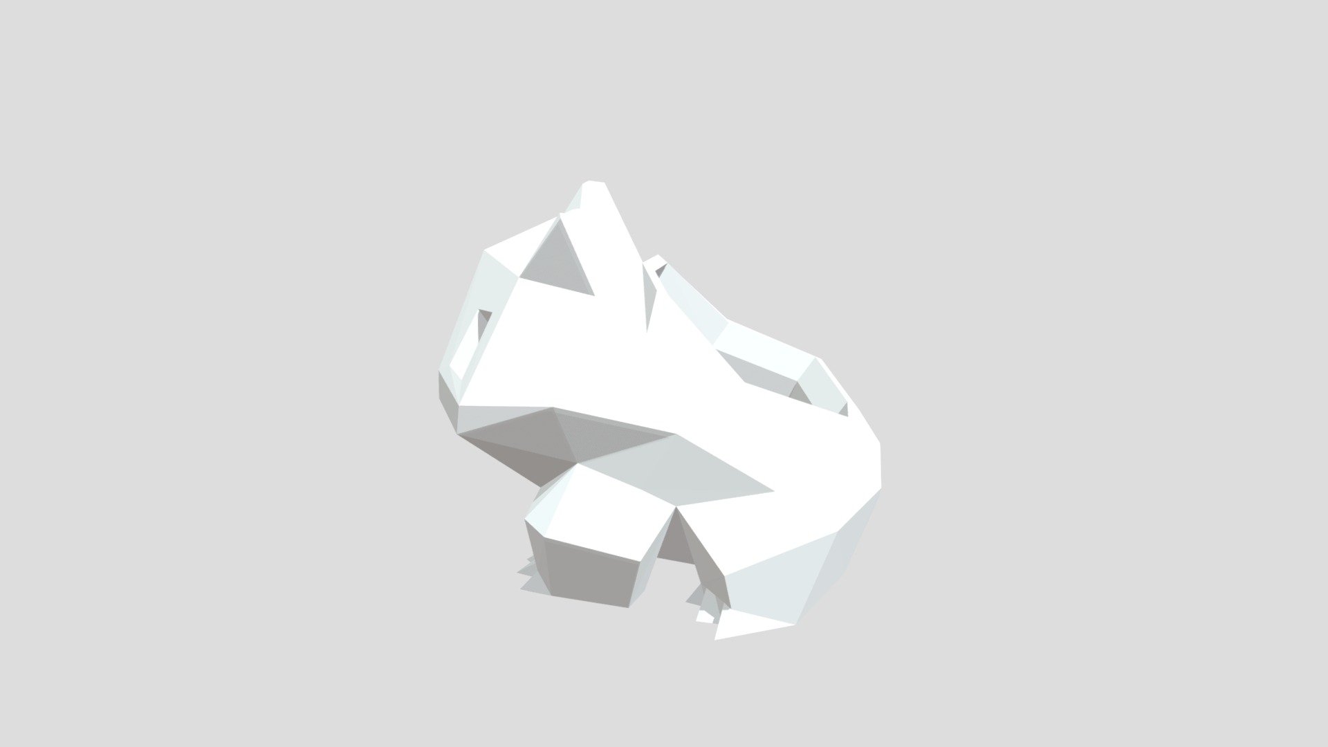 BULBASAUR LOW POLY PLANT POT - 3D model by ELROGA [2c4ee62] - Sketchfab