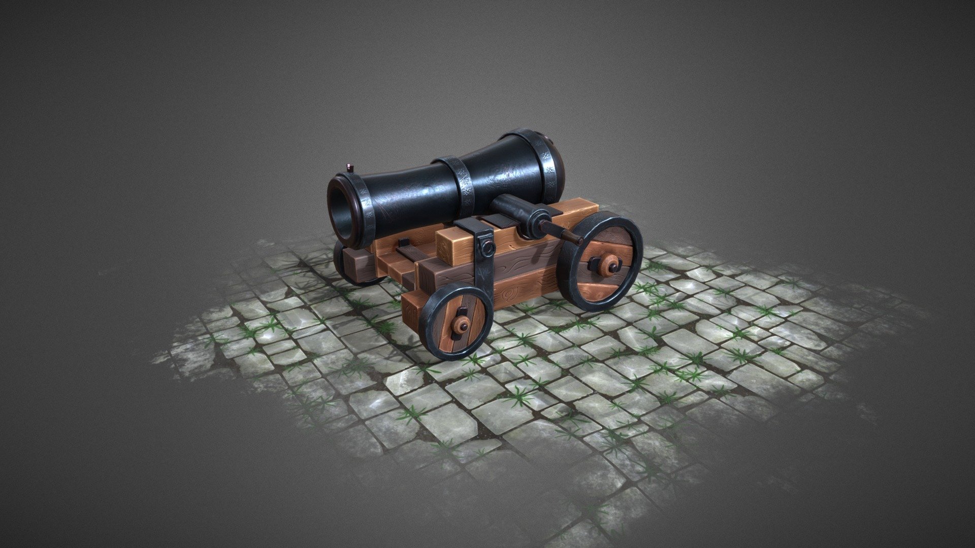 Stylized Cannon - 3D model by arc98tect [2c4f593] - Sketchfab
