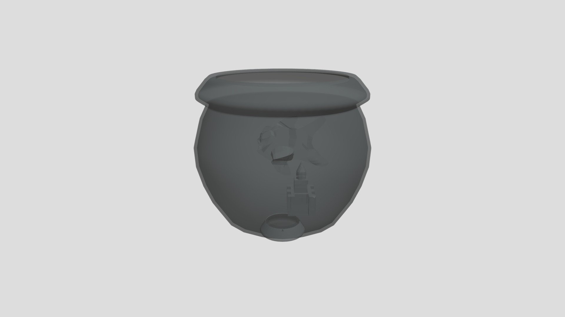Goldfish and bowl castle - 3D model by kadedubois5 [2c4f822] - Sketchfab