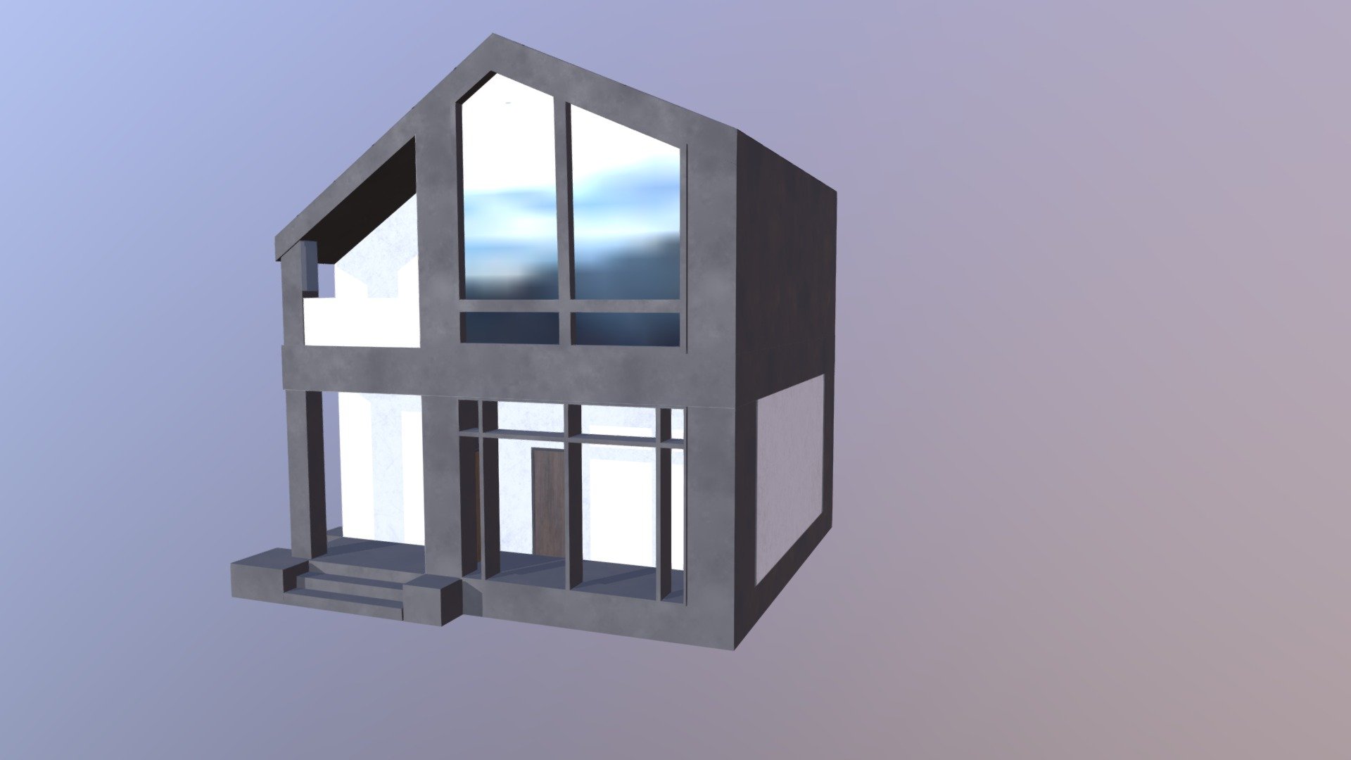 Low poly cottage-2 (download) - Download Free 3D model by TheLea ...