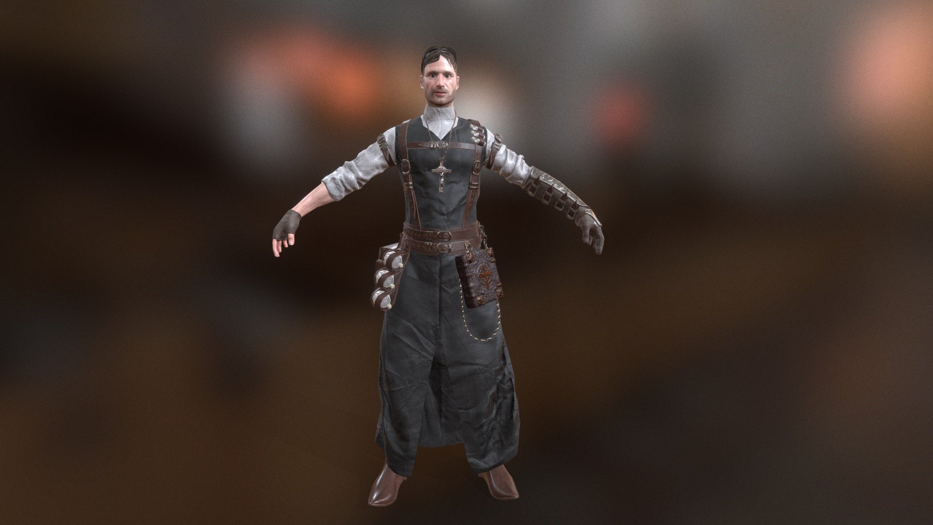 Christopher, The Priest Warrior - 3D model by Wyano [2c4fc0e] - Sketchfab
