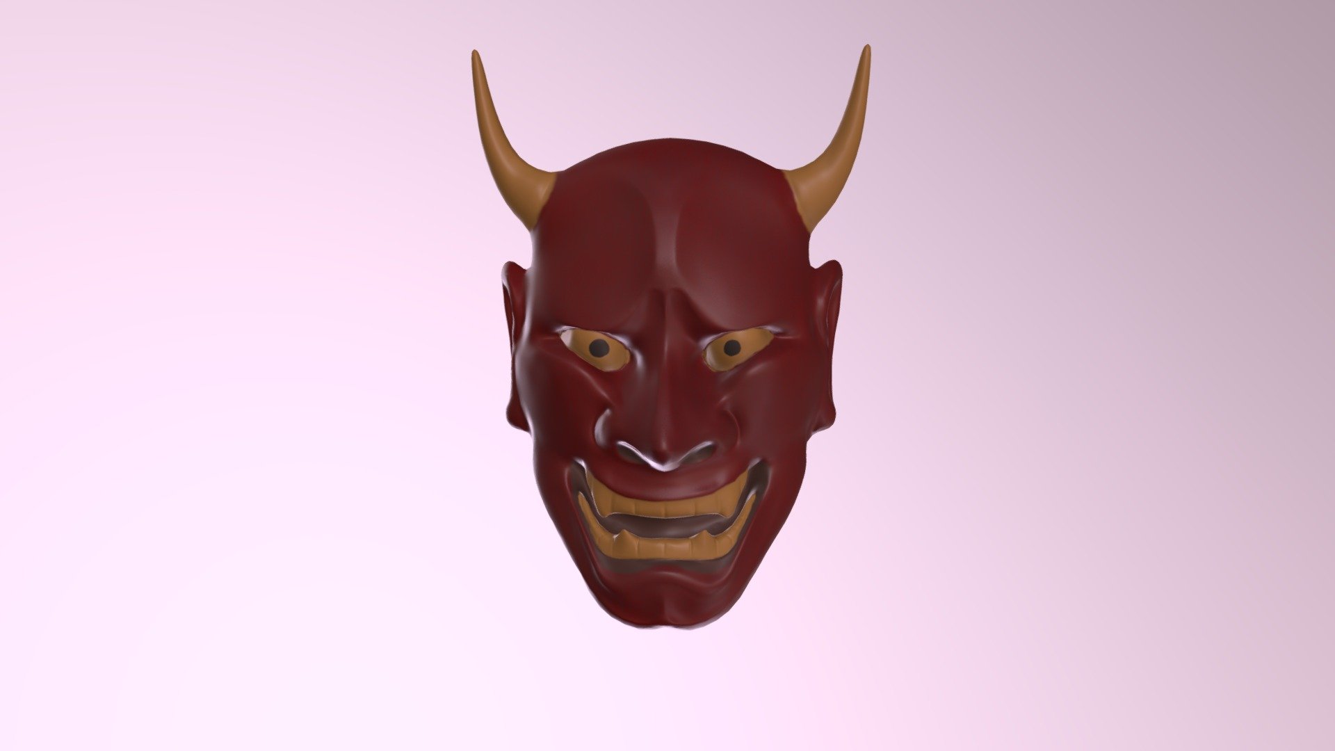 Hannya Mask - 3D model by Onikiri [2c50da7] - Sketchfab