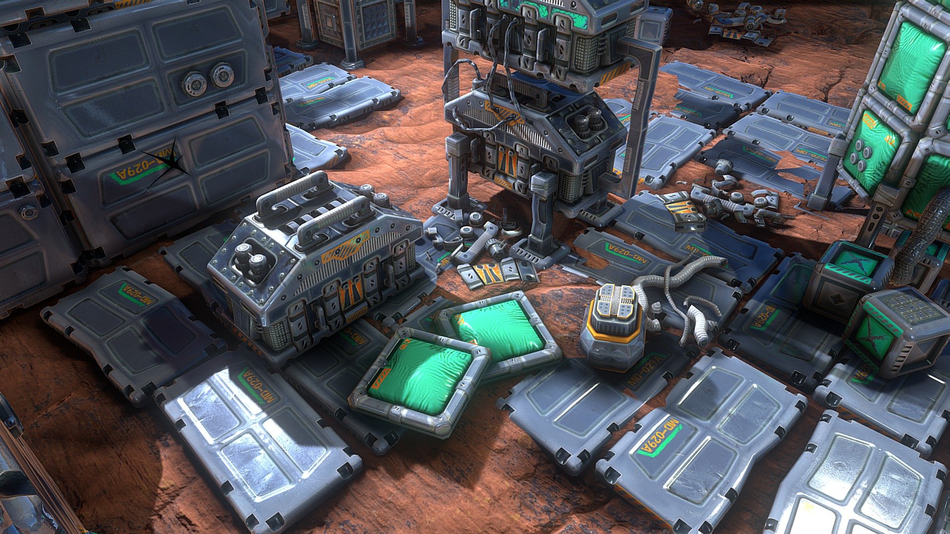 Sci-fi level example - 3D model by endike [2c5117c] - Sketchfab
