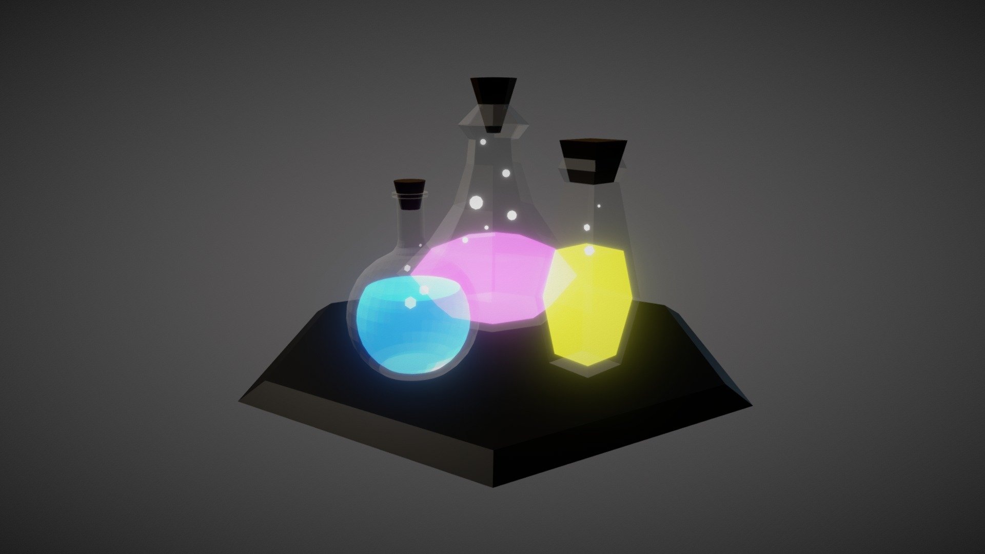 Potion Set - Download Free 3D model by Luckster [2c51a0e] - Sketchfab