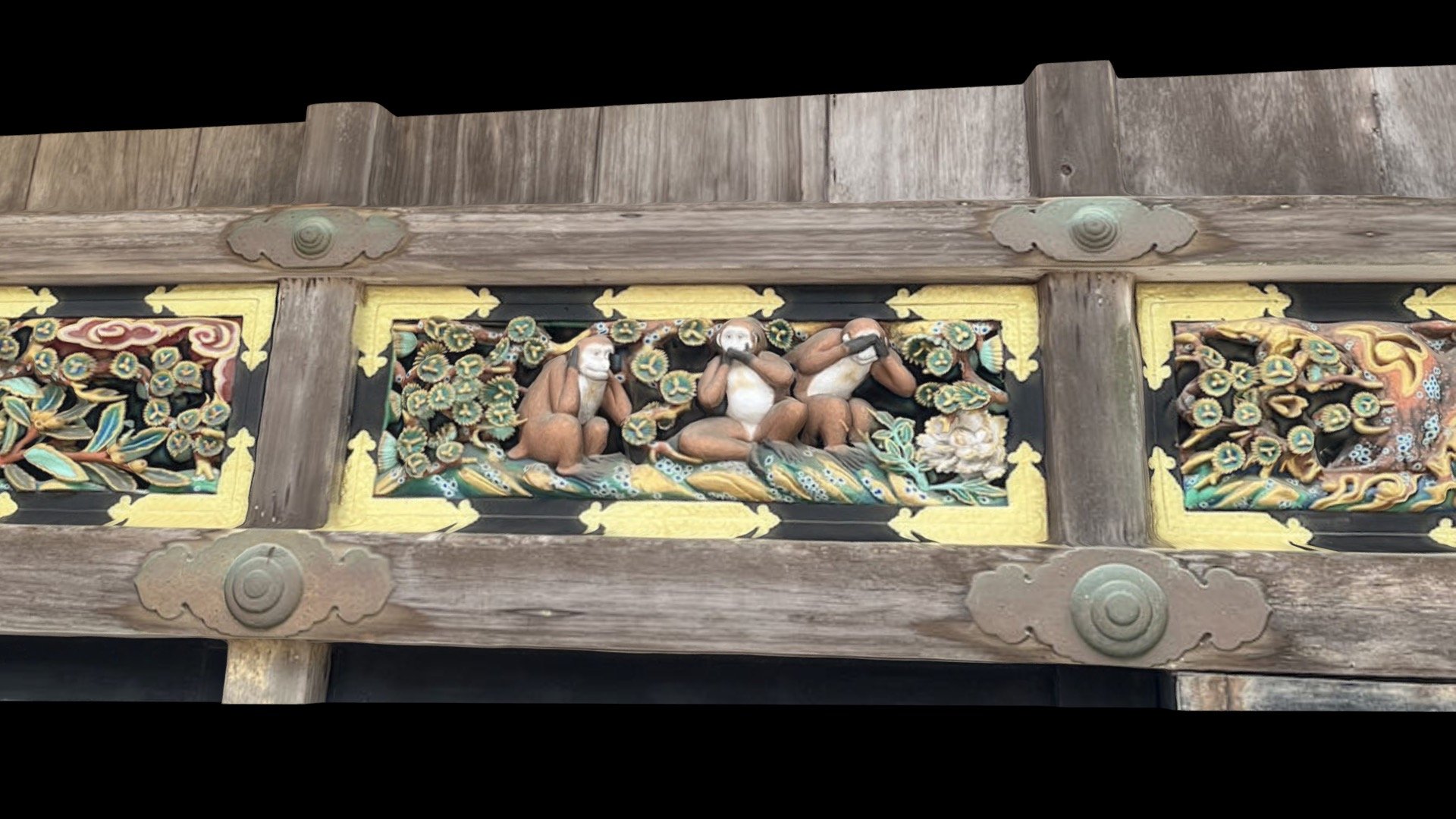 See Hear Speak No Evil Monkeys Frieze Nikko - Download Free 3D model by ...