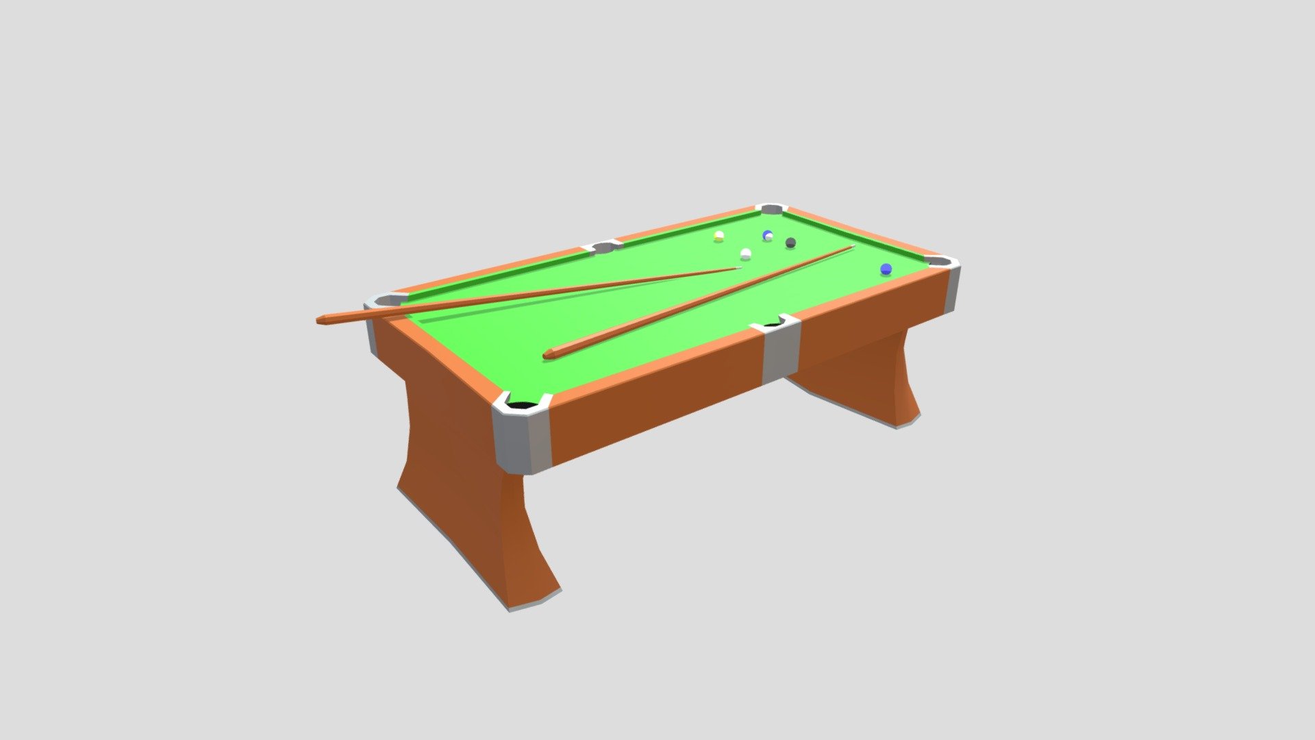 Pool table - 3D model by Flosu [2c55b93] - Sketchfab