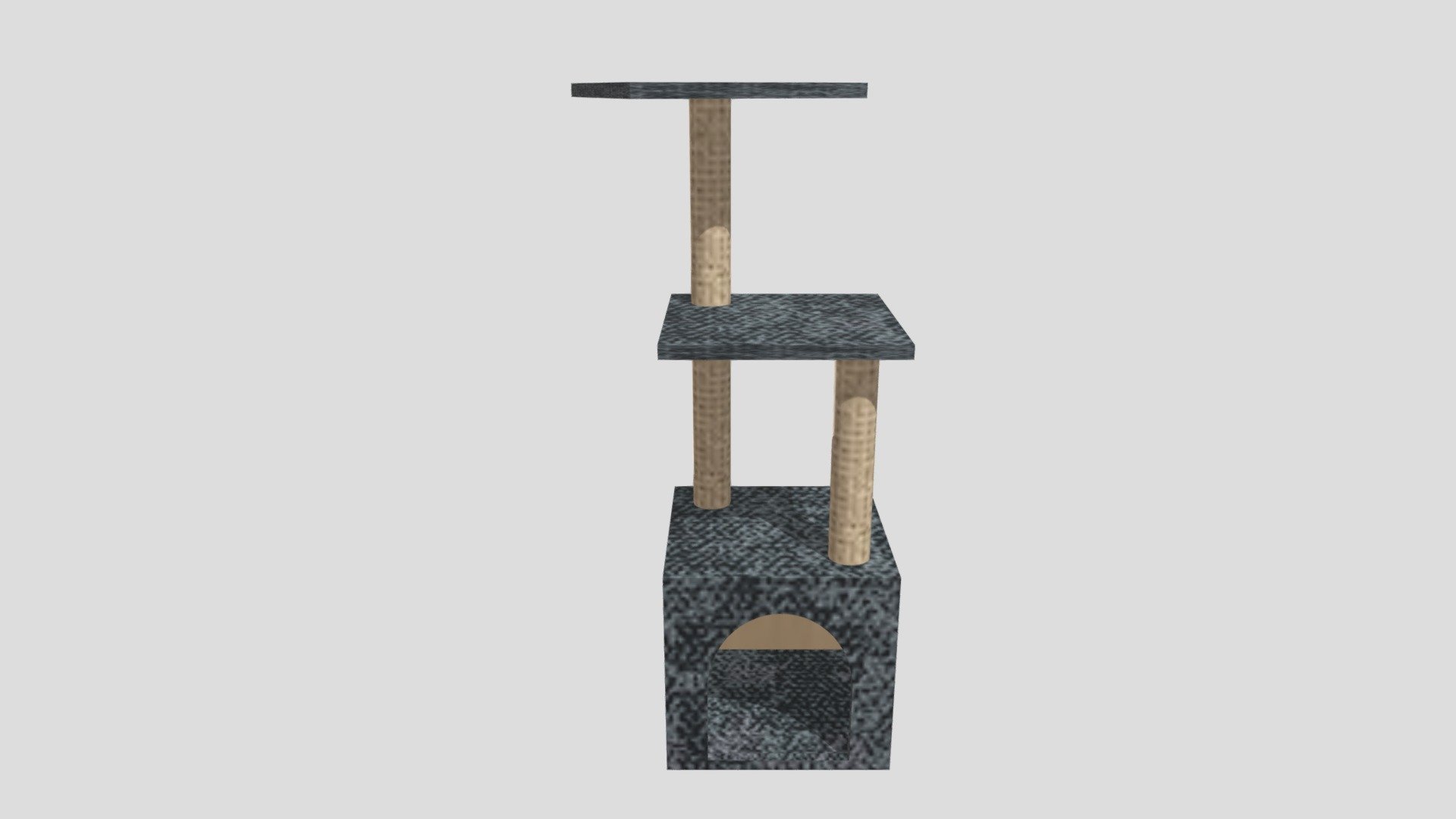 Cat House - Download Free 3D model by benjaminjrc [2c59484] - Sketchfab