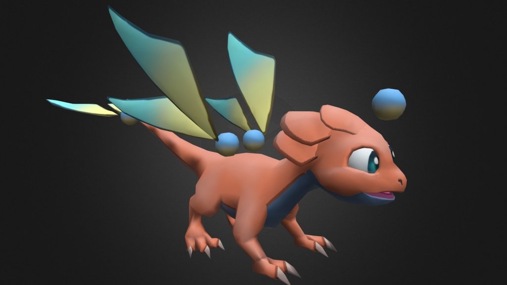 Wink Dragon - Fan Art - 3D model by Ian Southwell (@iasouthwell ...