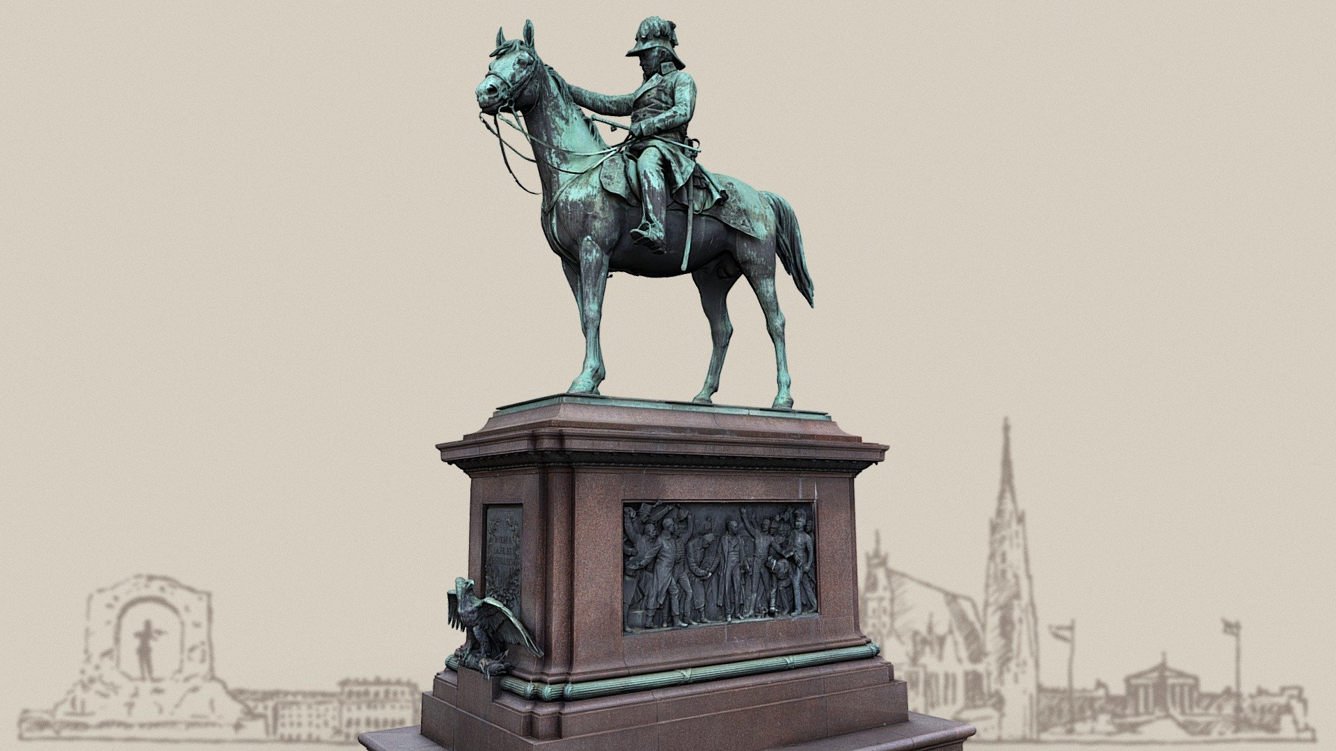 Radetzky-Denkmal - 3D model by noe-3d.at (@www.noe-3d.at) [2c5b5b1 ...
