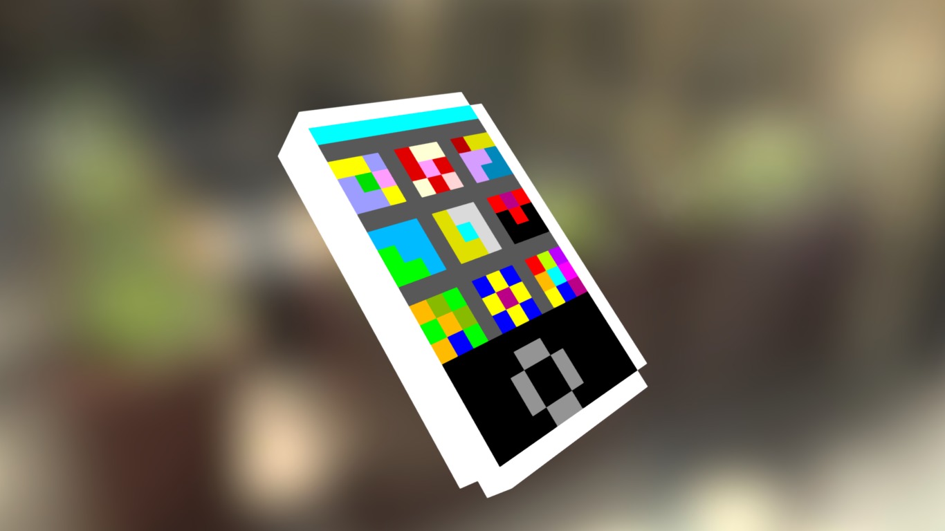 Pixel Art/Voxel Art (IPhone) - 3D model by Alex_F [2c5bcf8] - Sketchfab