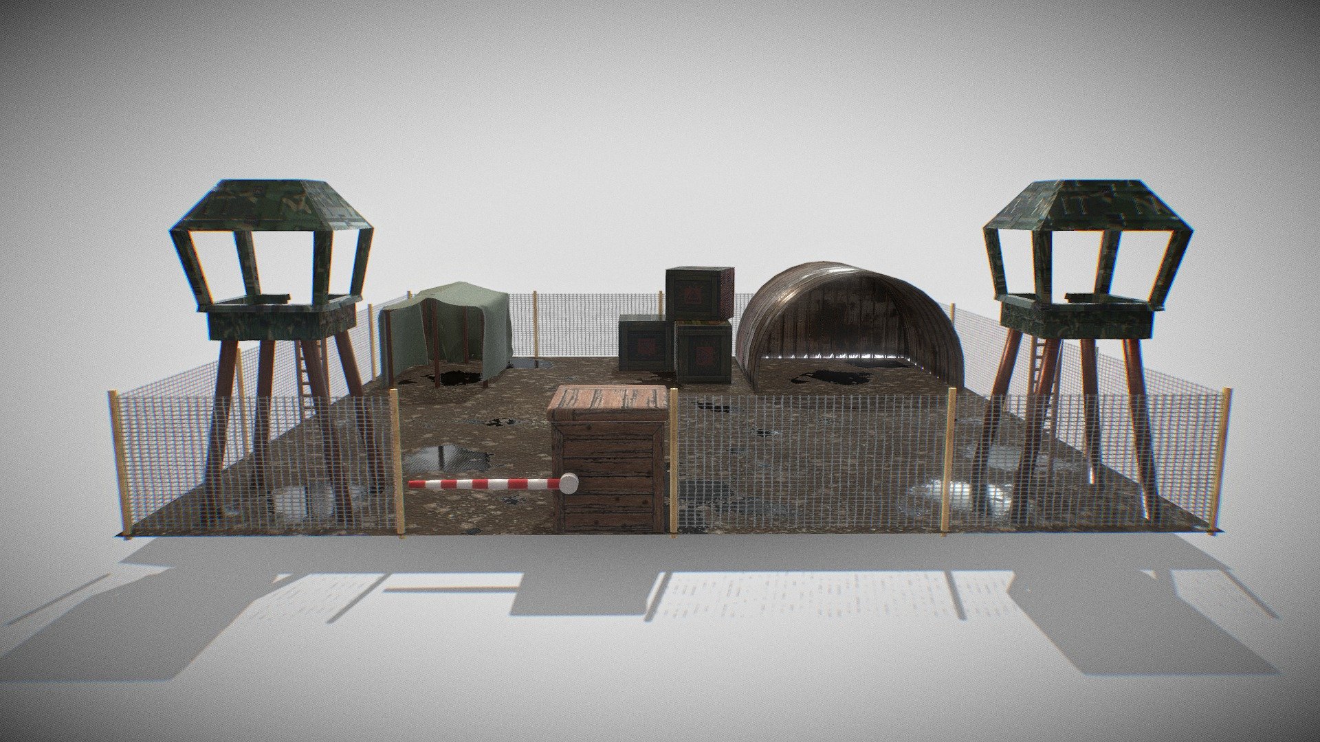 Small Military base - Download Free 3D model by Jungle Jim (@jungle_jim ...